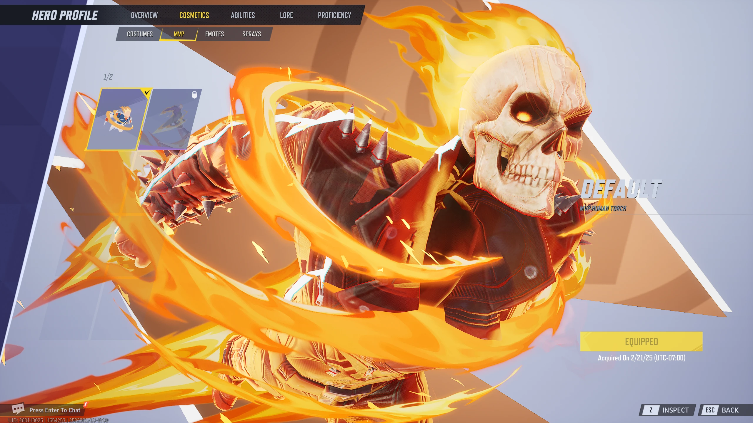 Ghost Rider as Human Torch Skin for Marvel Rivals